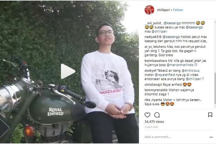 Gibran Anak Jokowi Jualan Kaos Menteri Susi, Begini Cara Pesannya