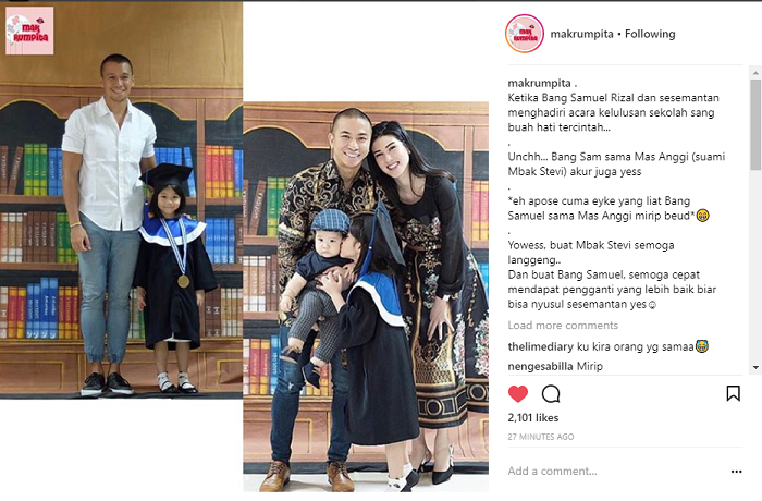 Kompak Hadiri Wisuda Anak, Samuel Rizal Akur dengan Anggi Pratama ...