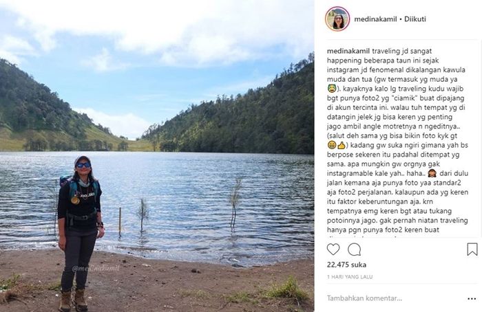 Presenter Acara Petualangan Medina Kamil Ungkap Cara Sebenarnya Nikmati ...