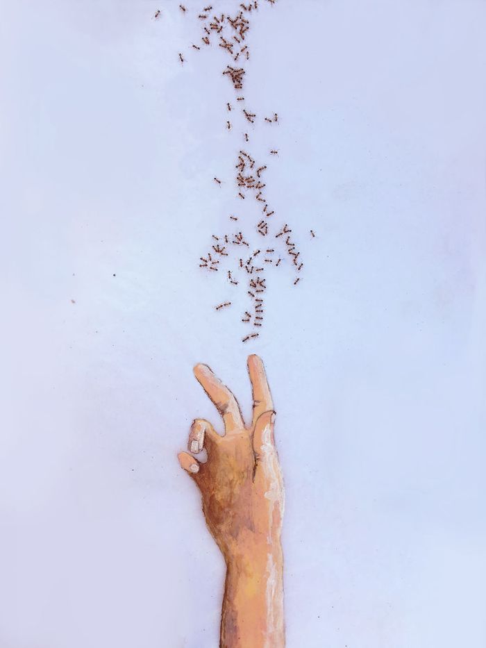 Kreatif! Seniman Ini Bikin Karya yang Gabungkan Lukisan Tangan dengan ...