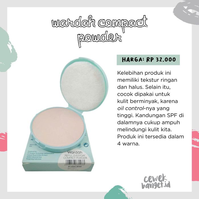 Rekomendasi 4 Compact Powder Lokal Ber-SPF di Bawah 50 Ribu Ini ...