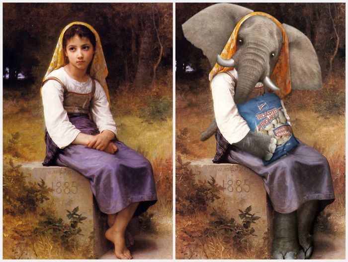 Menggunakan Photoshop, Lukisan Manusia Ini Diedit Menjadi Wajah Hewan ...