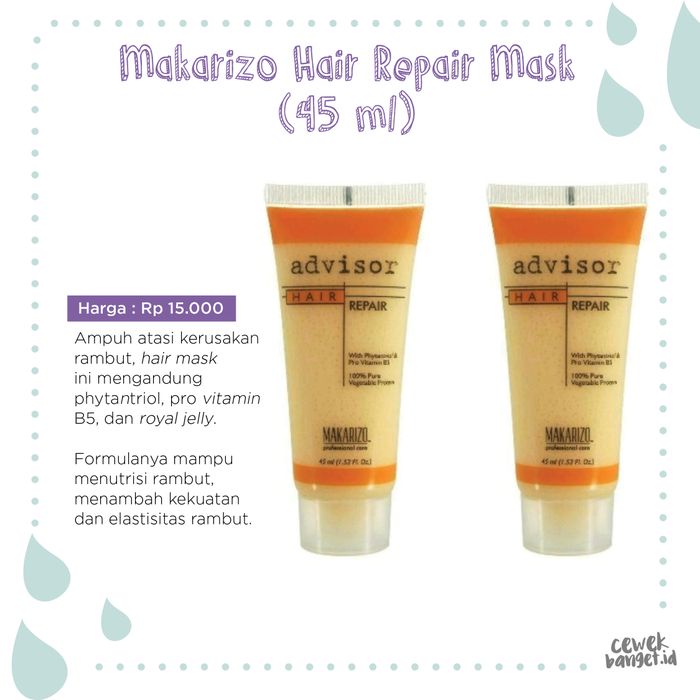 5 Hair Mask di Bawah 60 Ribu Untuk Atasi Rambut Rontok. Wajib Coba ...