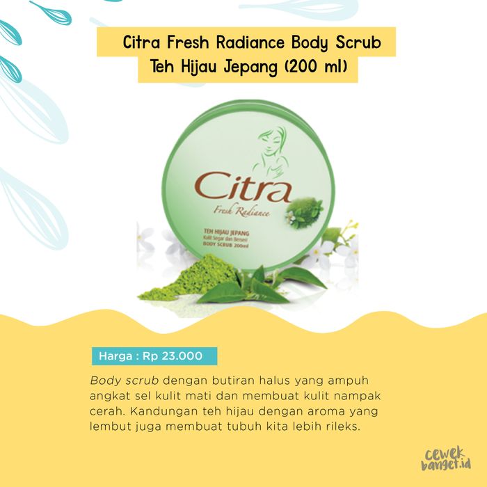 Wajib Coba! 4 Body Scrub Teh Hijau yang Bikin Kulit Bersih Terawat ...