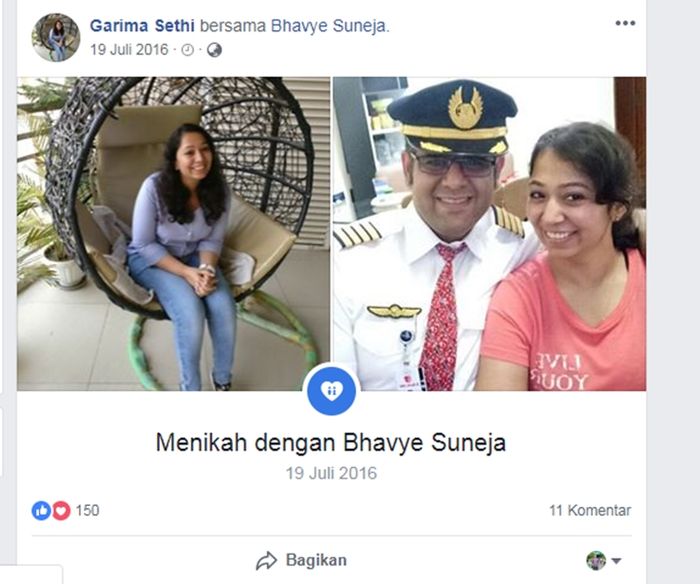 Asal India dan Romantis, Ini Fakta Soal Pilot Lion Air yang Jatuh di ...