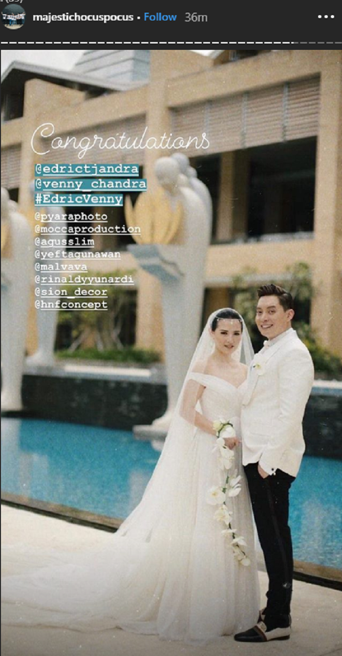 Edric Tjandra Resmi Menikah, Begini Penampilan Cantik Sang Istri di ...
