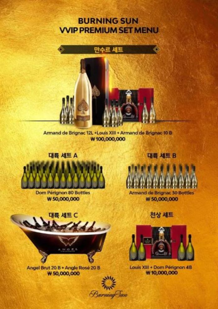 Penuh dengan Skandal, Menu di Burning Sun Dihargai Ratusan Hingga ...