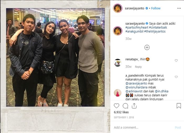 Tak Hanya Adinia Wirasti, Pria Tampan Ini Ternyata Juga Adik Sara ... Tak Hanya Adinia Wirasti, Pria Tampan Ini Ternyata Juga Adik Sara ...