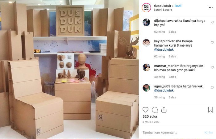 Dapat Menopang Beban Hingga 300 Kg, Furnitur Kardus Asal Indonesia 'Dus ...
