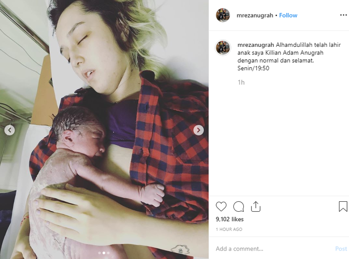 Lama Tak Terdengar Kabar, Reza SMASH Bagikan Foto Kelahiran Anak ...