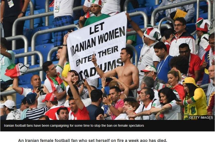 Negara Ini Larang Wanita Nonton di Stadion, Karena Ketahuan Seorang ... Negara Ini Larang Wanita Nonton di Stadion, Karena Ketahuan Seorang ...