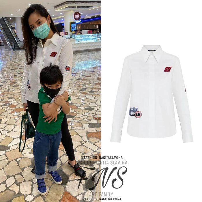 Cegah Virus Corona Pakai Masker ke Mal , Kemeja Nagita Slavina Jadi Sorotan Netizen! - Stylo