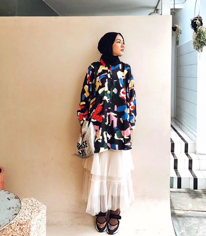 7 Model Tunik Motif ala Selebgram yang Modis Dipakai Buat Lebaran ...