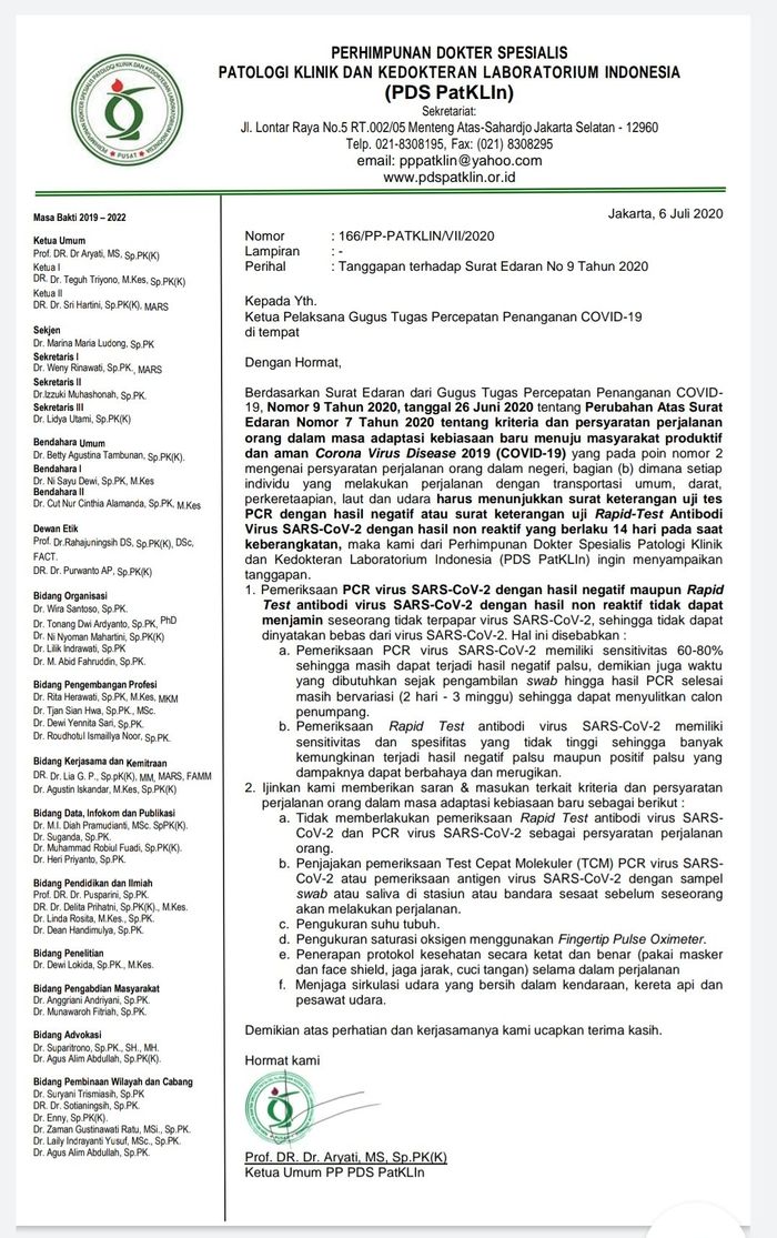 Rapid Test dan PCR Disebut Tak Disarankan untuk Syarat Bepergian, Ini ...