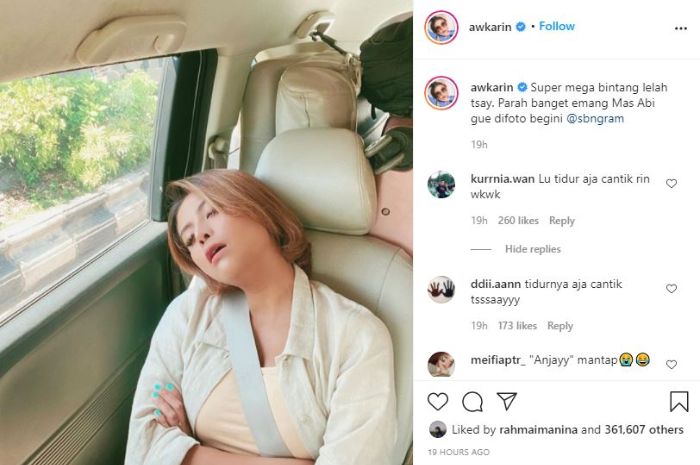 Tak Ragu Umbar Aib Sendiri di Media Sosial, Potret Awkarin Saat Tidur ...