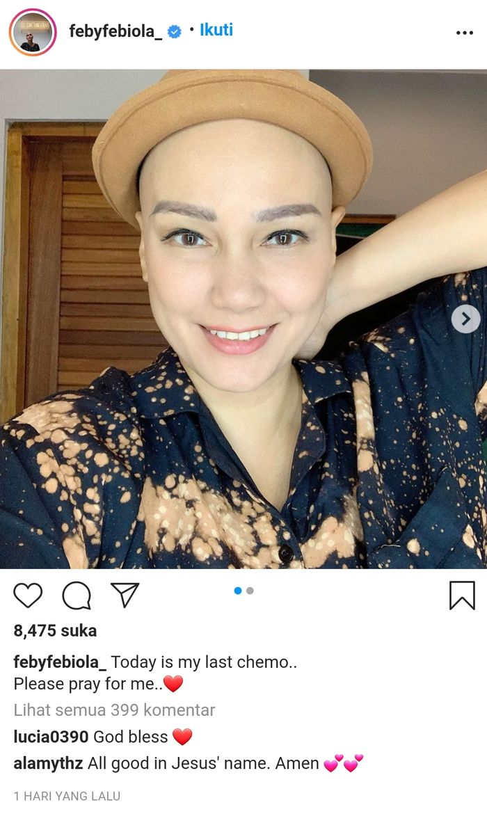 Feby Febiola Jalani Kemoterapi Terakhir, Franky Sihombing Siap Hadapi ...