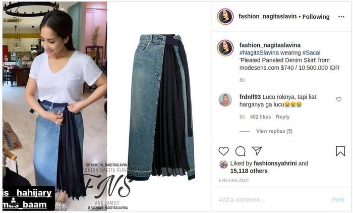 Nagita Slavina Sukses Bikin Netizen Tercengang saat Pakai Rok Model Unik Seharga Rp10 Juta ...