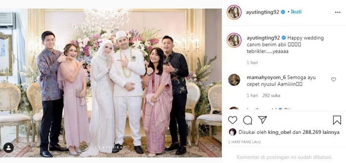 Ke Kondangan Gandeng Aditya Jayusman, Ayu Ting Ting Didoakan Segera ...
