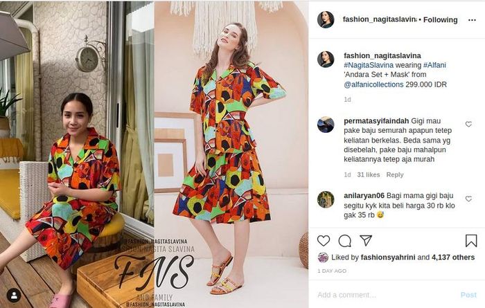 Duduk Manis Pakai Daster Rp 300 Ribu, Nagita Slavina Bikin Netizen ...