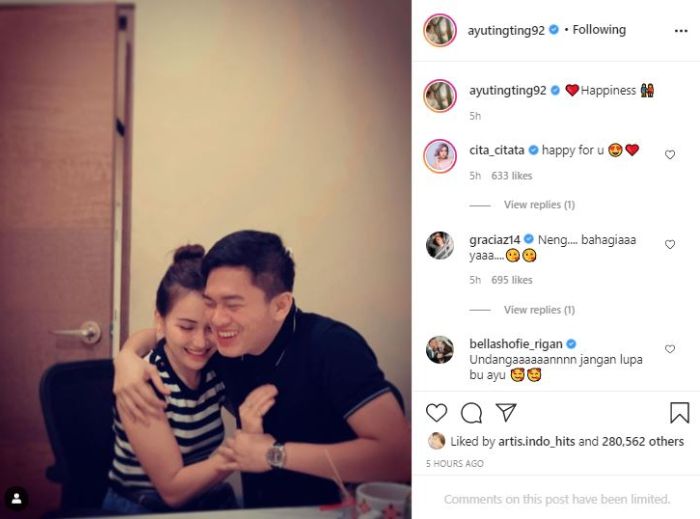 Makin Berani Umbar Kemesraan Bareng Aditya Jayusman, Ayu Ting Ting ...