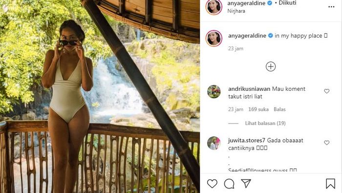 Anya Geraldine Pamer Foto Seksi saat Kenakan Baju Renang, Netizen Fokus pada Benda yang Diduga ...