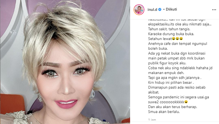 Curhat Inul Sedih Belum Bisa Buka Usaha Karaoke, Tempat Nongkrong Lain ... Curhat Inul Sedih Belum Bisa Buka Usaha Karaoke, Tempat Nongkrong Lain ...