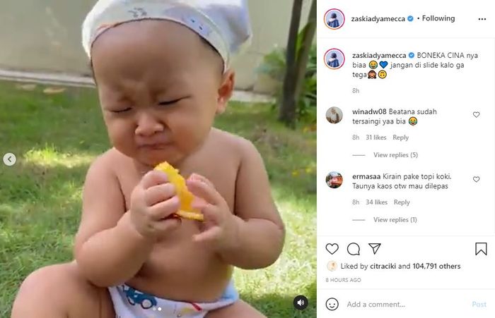 Intip Gemasnya Ekspresi Bhaj Kama Saat Makan Jeruk dalam Video Unggahan ... Intip Gemasnya Ekspresi Bhaj Kama Saat Makan Jeruk dalam Video Unggahan ...