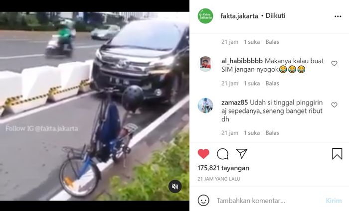 Mobil Mewah Masuk Jalur Sepeda, Pengemudi Ngomel Gegara Tak Bisa Lewat ... Mobil Mewah Masuk Jalur Sepeda, Pengemudi Ngomel Gegara Tak Bisa Lewat ...