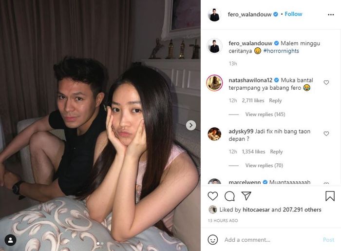 Fero Walandouw Dan Pacarnya