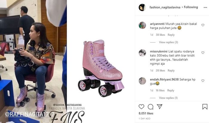 Intip Koleksi Sepatu Roda Nagita Slavina yang Harganya Jutaan Rupiah - Stylo
