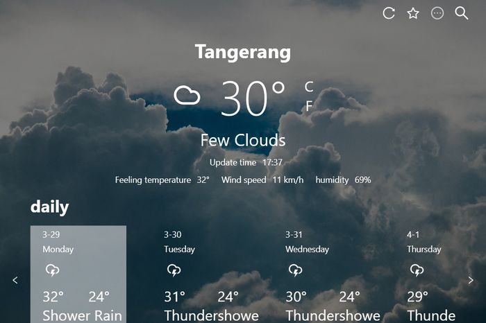 Lima Aplikasi Cuaca Gratis untuk Melihat Cuaca pada Windows 10 - Semua Halaman - Info Komputer