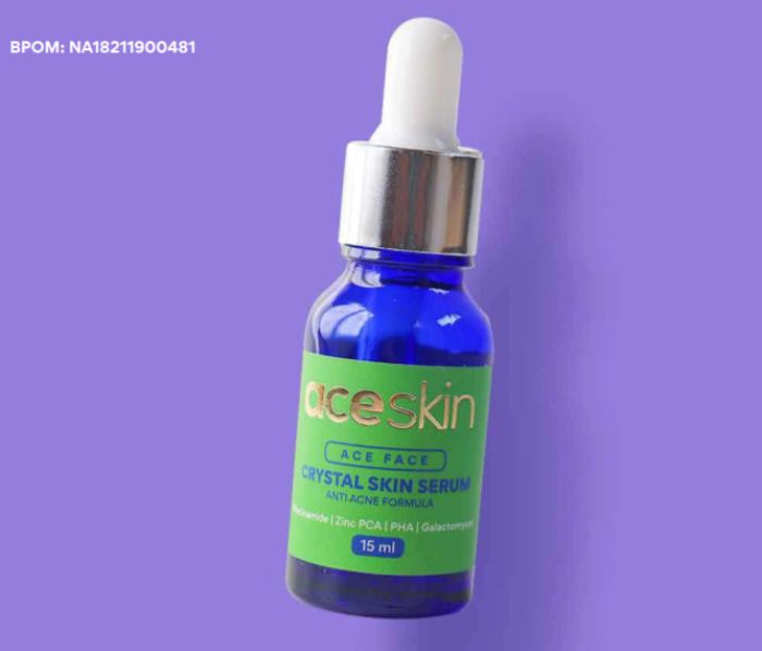 Kepoin Ace Face Crystal Skin Serum, Bikin Wajah Sebening Kristal ...