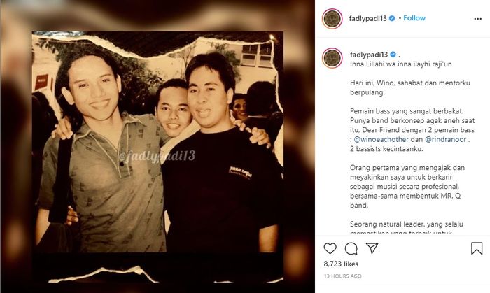 Fadly Padi Bagikan Kabar Duka Bagi Industri Musik Tanah Air, Seorang ...