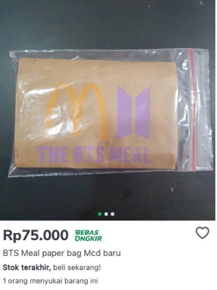 Harga McD BTS Meal Dijual Mahal di E-Commerce, Hingga Rp 600 ribu! - Semua Halaman - Nextren.grid.id