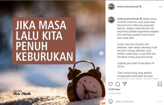 Unggahan Teh Ninih Sebelum Kembali Digugat Cerai Aa Gym Disorot, Isinya ... Unggahan Teh Ninih Sebelum Kembali Digugat Cerai Aa Gym Disorot, Isinya ...