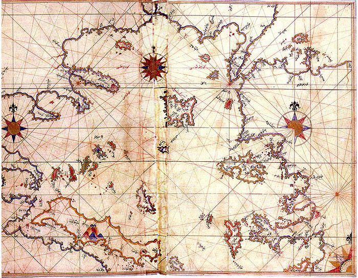 Misteri Gambar Dataran Antarktika di Peta Karya Piri Reis pada 1513 ...