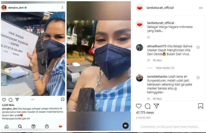 Artis Devi Demplon Didenda Lantaran Tak Pakai Masker di Dalam Mobil: Intip OOTD Seksinya Saat ...