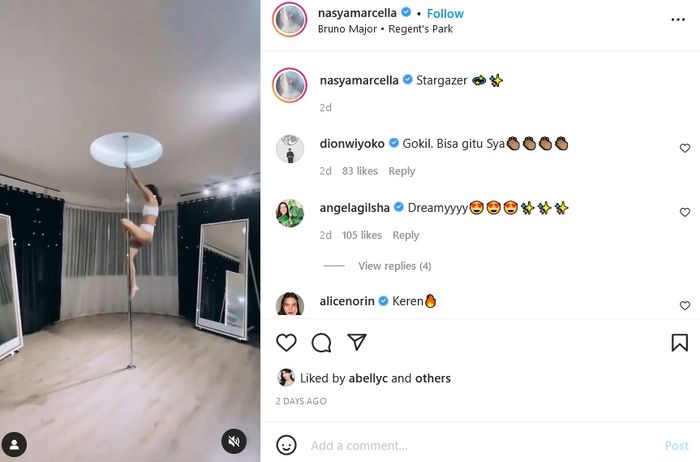 Lakukan Pole Dance, Nasya Marcella Kena Body Shaming dari Sesama Cewek ...