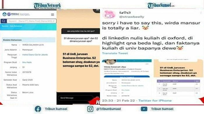 Wirda Mansur Ngaku Lulusan Oxford? Anak Ustaz Yusuf Mansur Ini Blak ... Wirda Mansur Ngaku Lulusan Oxford? Anak Ustaz Yusuf Mansur Ini Blak ...