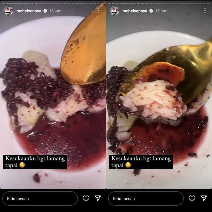 ‘Kesukaanku Banget’, Selebgram Rachel Vennya Pamer Buka Puasa Pakai Lamang Tapai, Kuliner Unik ...