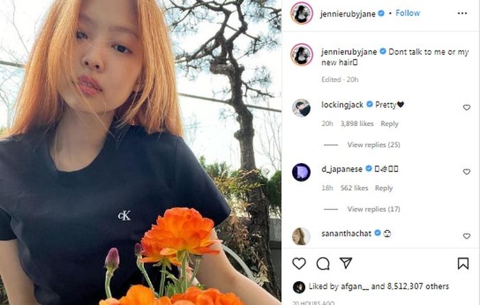 Jennie BLACKPINK Unggah Potret Cantiknya dengan Rambut Baru Warna ...