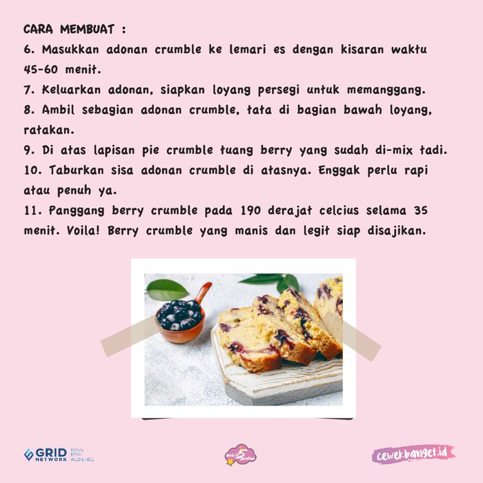 Resep Berry Crumble, Kue dengan Buah Berry yang Enak dan Sehat ...