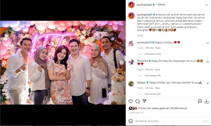 Ayu Ting Ting Mesra dengan Jordi Onsu hingga Diberi Kejutan Spesial di Momen Ulang Tahun sang ...