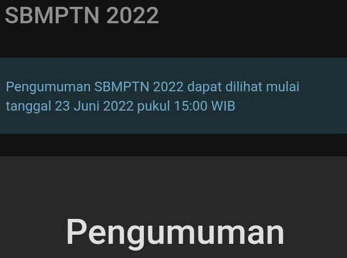 Pengumuman SBMPTN 2022 Jam Berapa Mulai Bisa Diakses? Lihat Jadwal dan ... Pengumuman SBMPTN 2022 Jam Berapa Mulai Bisa Diakses? Lihat Jadwal dan ...