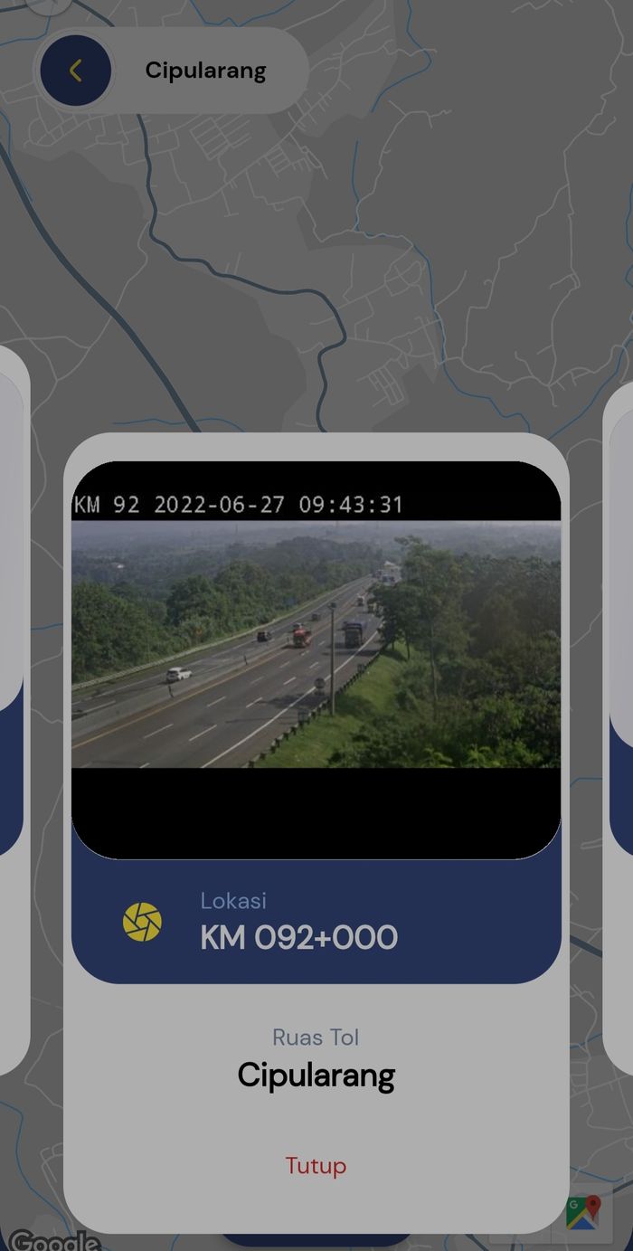 Begini Parahnya Kondisi Jalan Setelah Kecelakaan Tol Cipularang via CCTV di Aplikasi Travoy ...