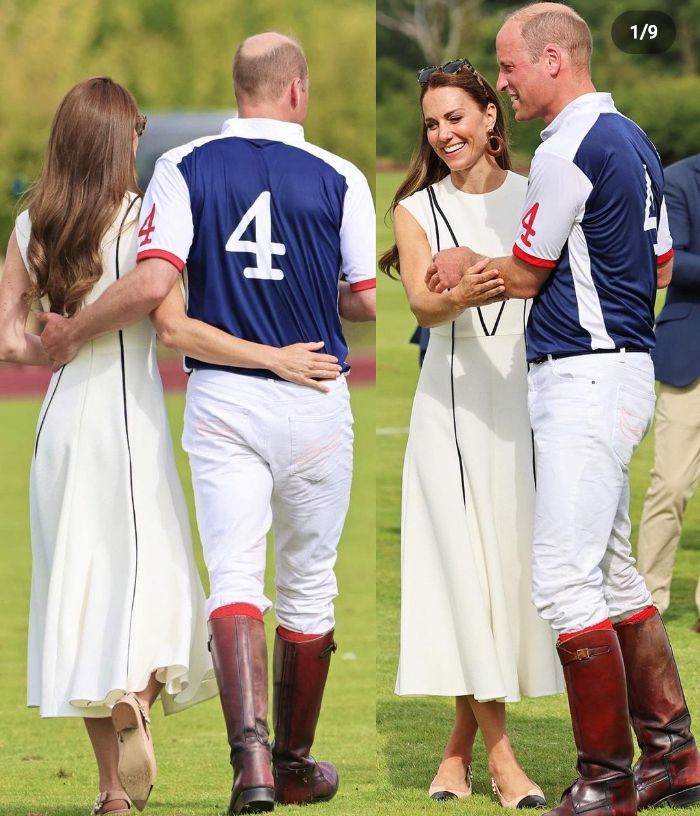 Beri Semangat kepada Pangeran William, Penampilan Manis Kate Middleton ...