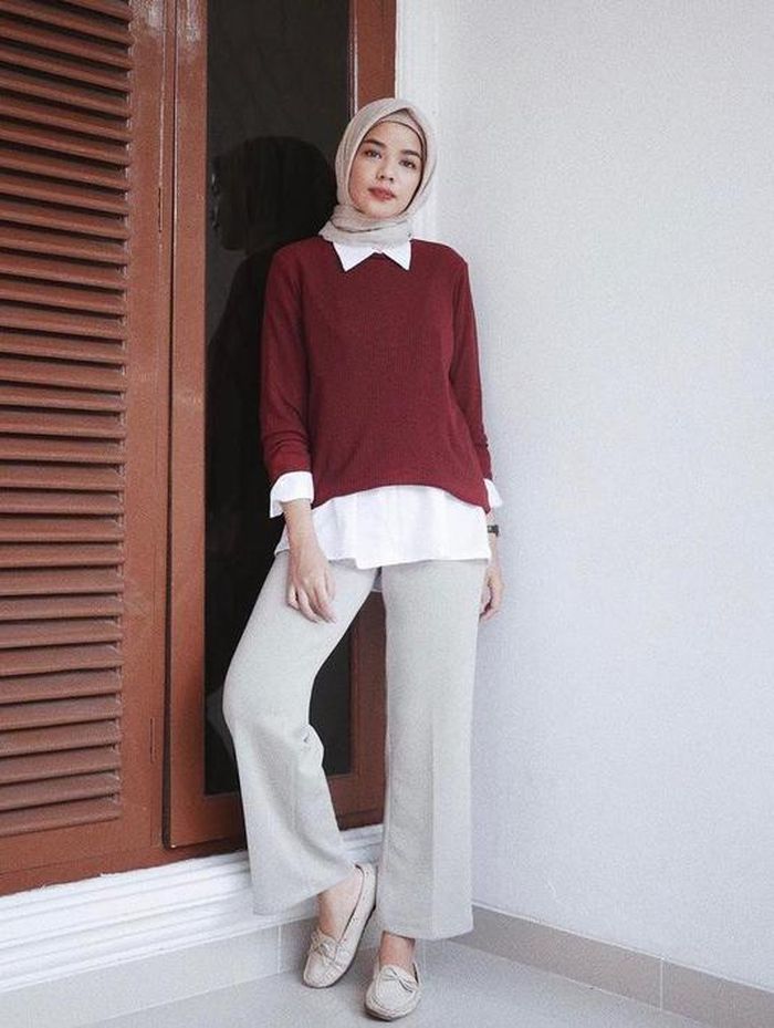 7 Ide Outfit Hijab Nuansa Merah Putih Modis Buat Rayakan HUT RI ke-77 ...