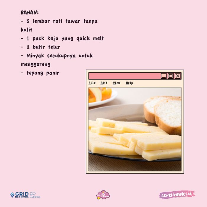 Cara Goreng Roti yang Isinya Keju Lumer. Enak Banget Resepnya ...