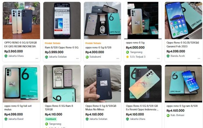 Harga HP Second Oppo Reno 6 5G 128GB Agustus 2022, Sudah Turun Loh ...