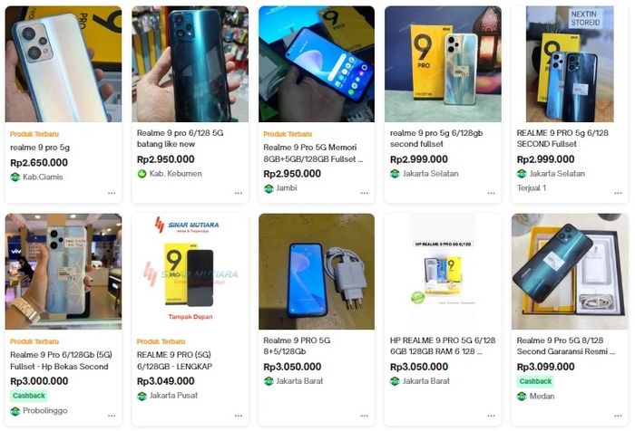 Harga HP Second Realme 9 Pro 5G 8/128GB Agustus 2022, Cuma Rp 2 Jutaan ...